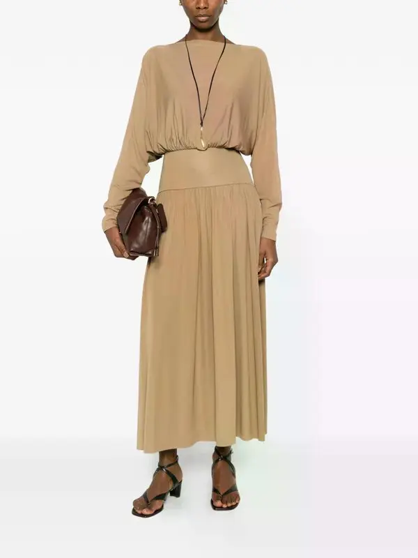 TOTEME Boat-neck Dress - Neutrals