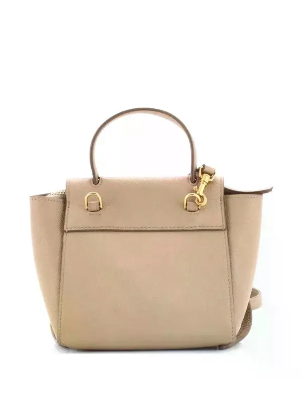 Celine Belt Bag Textured Leather Pico Shoulder Bag - Neutrals