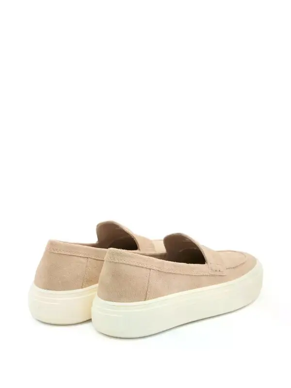Hogan Crosswind Suede Loafers - Neutrals