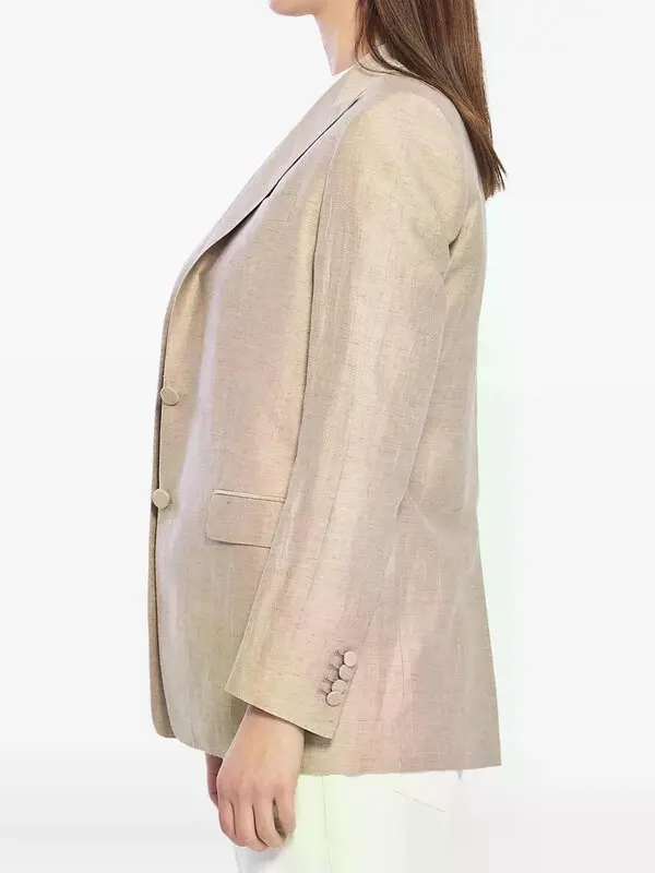 Tagliatore Peak-lapel Single-breasted Blazer - Neutrals