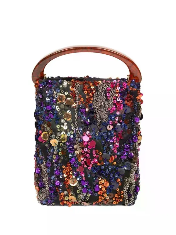 Dries Van Noten Embellished Micro Tote Bag - Black