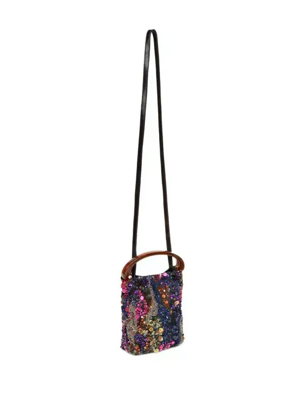 Dries Van Noten Embellished Micro Tote Bag - Black