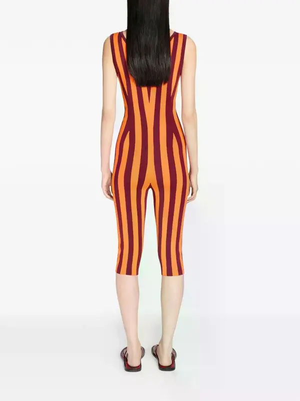 Dries Van Noten Striped Knitted Jumpsuit