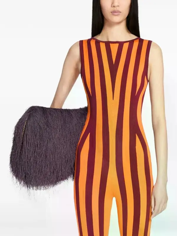 Dries Van Noten Striped Knitted Jumpsuit