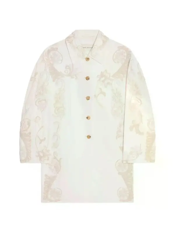Dries Van Noten Floral Embroidered Coat