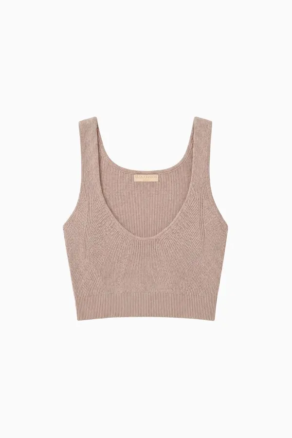 Ulla Johnson Delia Knit Bra - Pebble