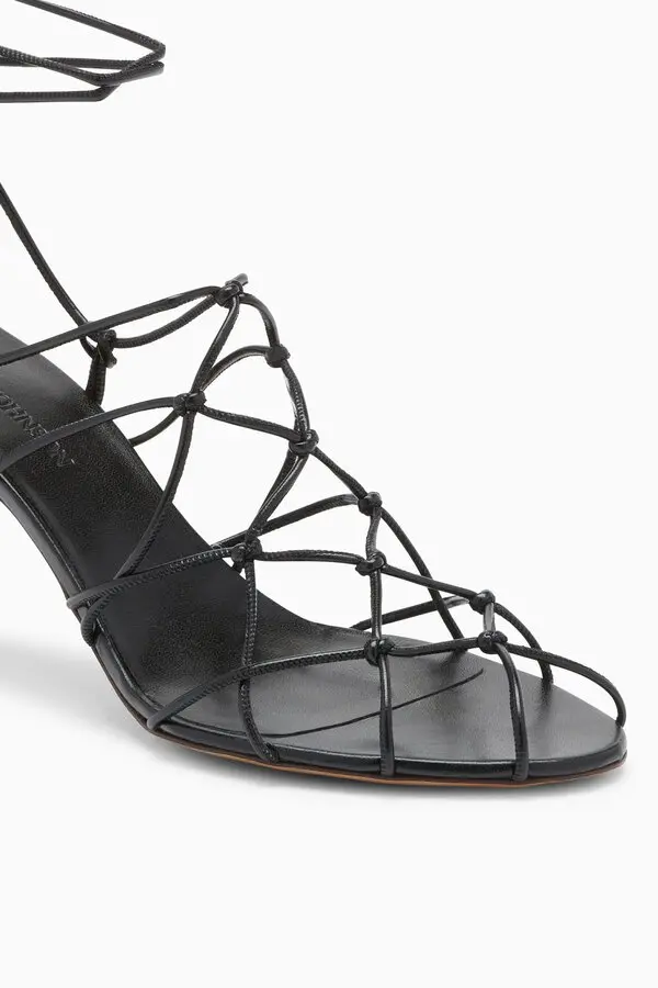 Ulla Johnson Colette Caged Ankle-tie Pumps - Noir