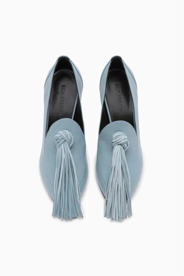 Ulla Johnson Leather Tassel Pumps - Arctic
