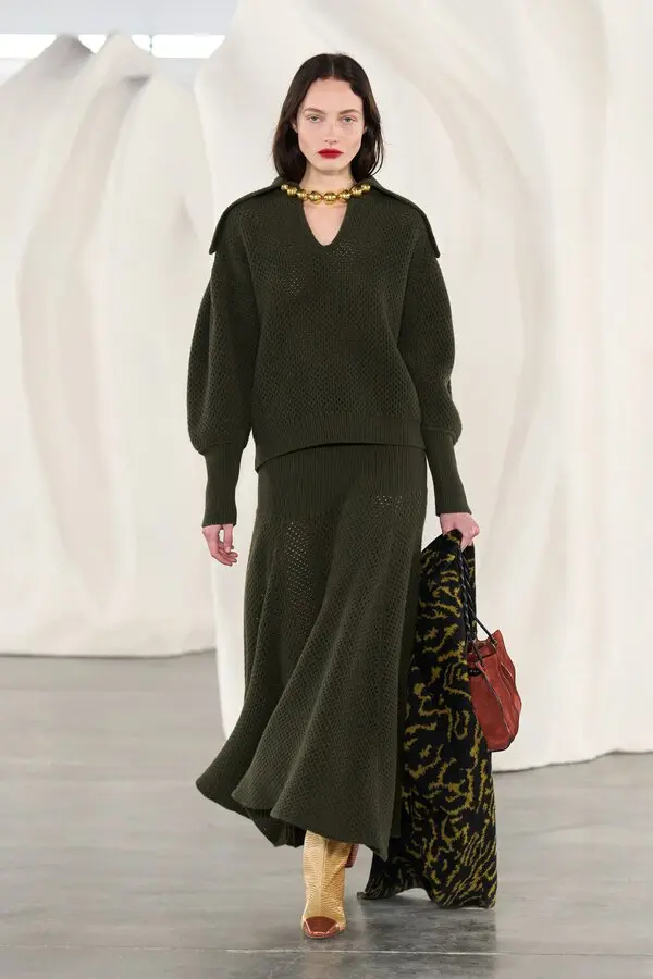 Ulla Johnson Lucia Wool Knit Maxi Skirt