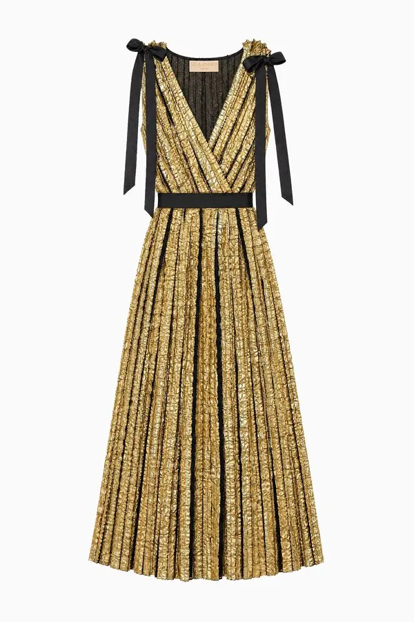 Ulla Johnson Karina Lurex Bow Dress