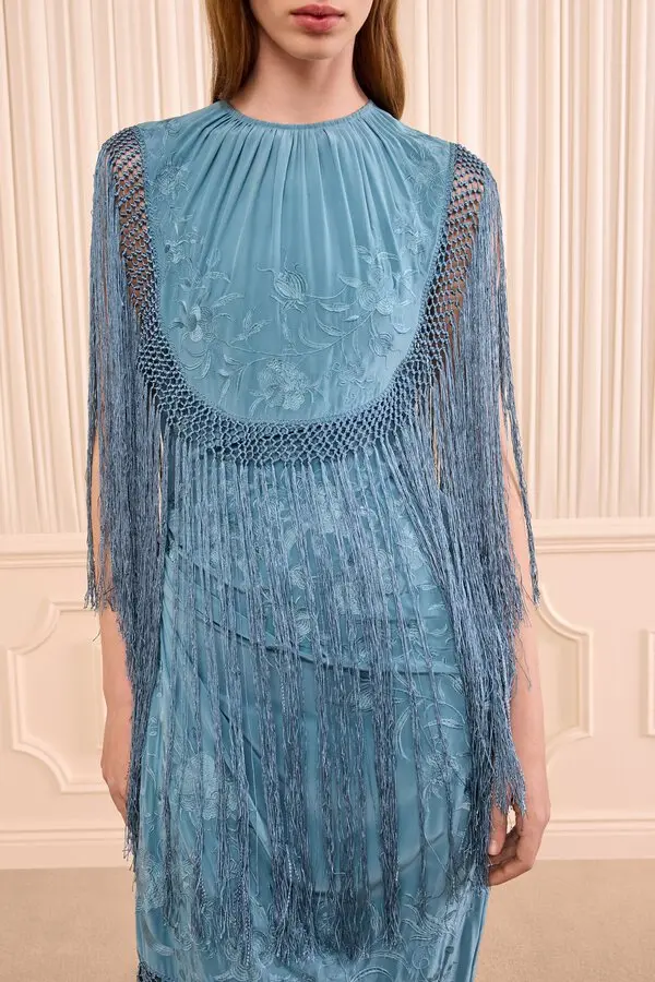 Ulla Johnson Nerine Silk Fringe Dress