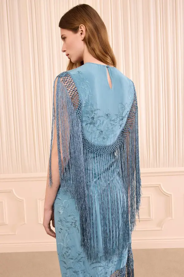 Ulla Johnson Nerine Silk Fringe Dress