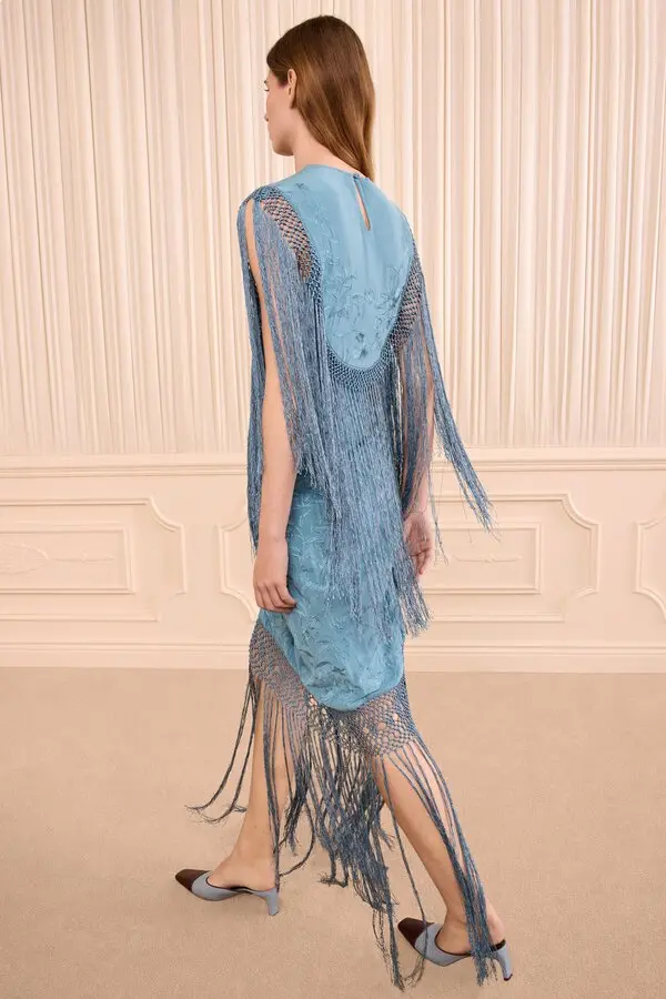 Ulla Johnson Nerine Silk Fringe Dress