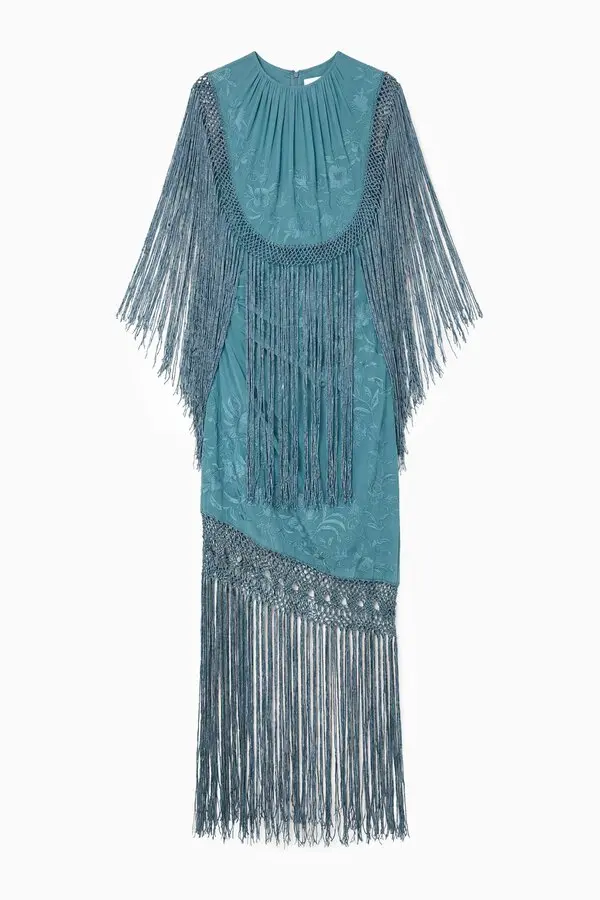 Ulla Johnson Nerine Silk Fringe Dress