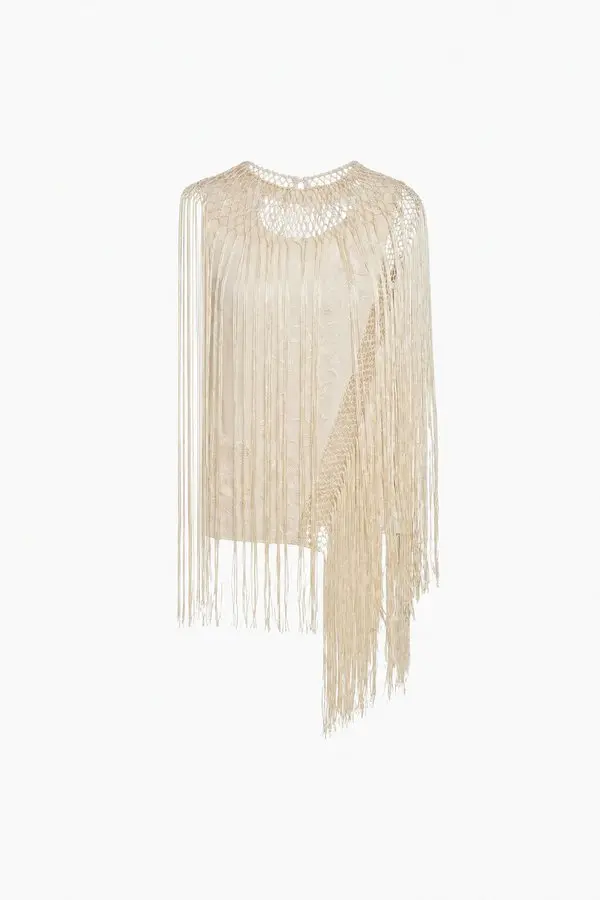 Ulla Johnson Willa Silk Fringe Top