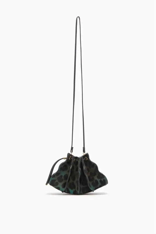 Ulla Johnson Adria Small Crossbody - Emerald Leopard