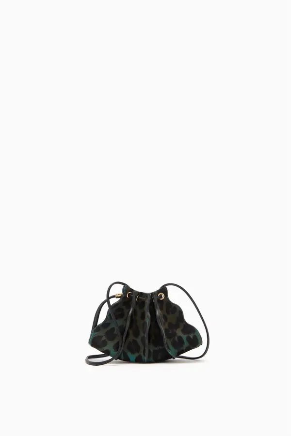 Ulla Johnson Adria Small Crossbody - Emerald Leopard