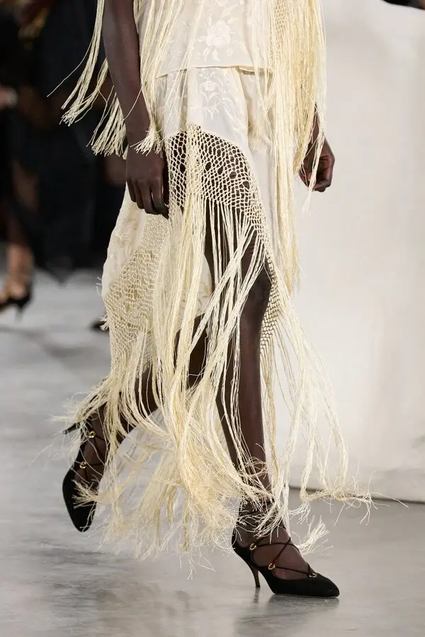 Ulla Johnson Lark Silk Fringe Skirt