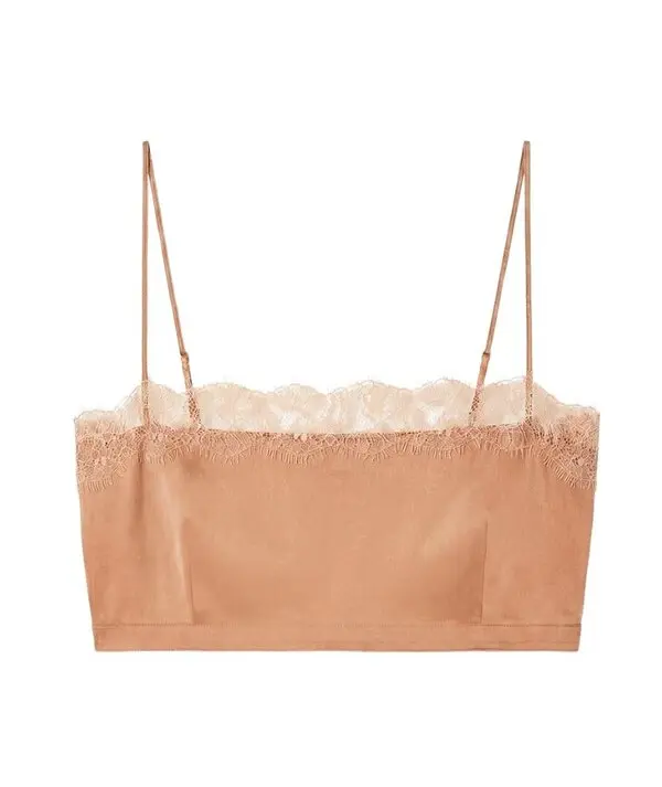 Ulla Johnson Leiko Lace Bralette - Macaroon