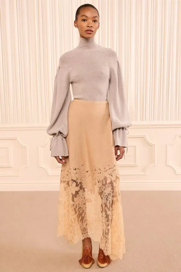 Ulla Johnson Josina Lace Midi Skirt