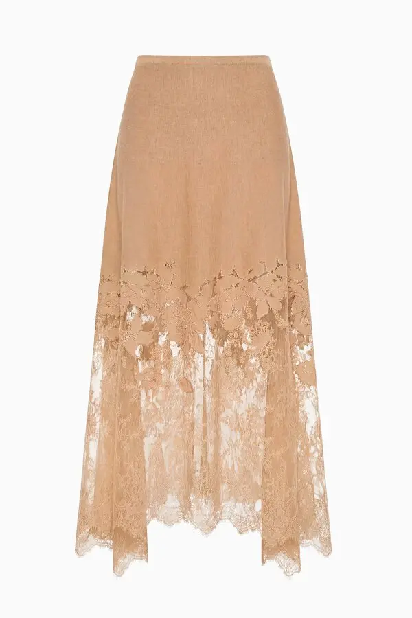 Ulla Johnson Josina Lace Midi Skirt