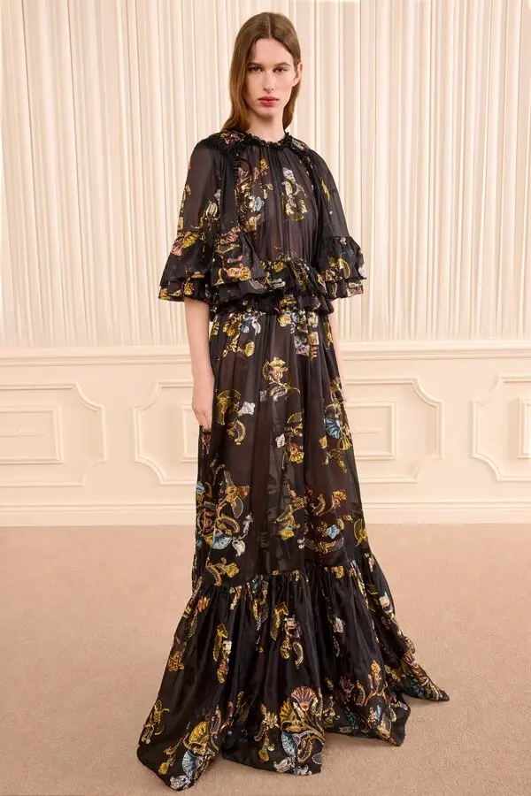 Ulla Johnson Diann Ruffled Silk Gown