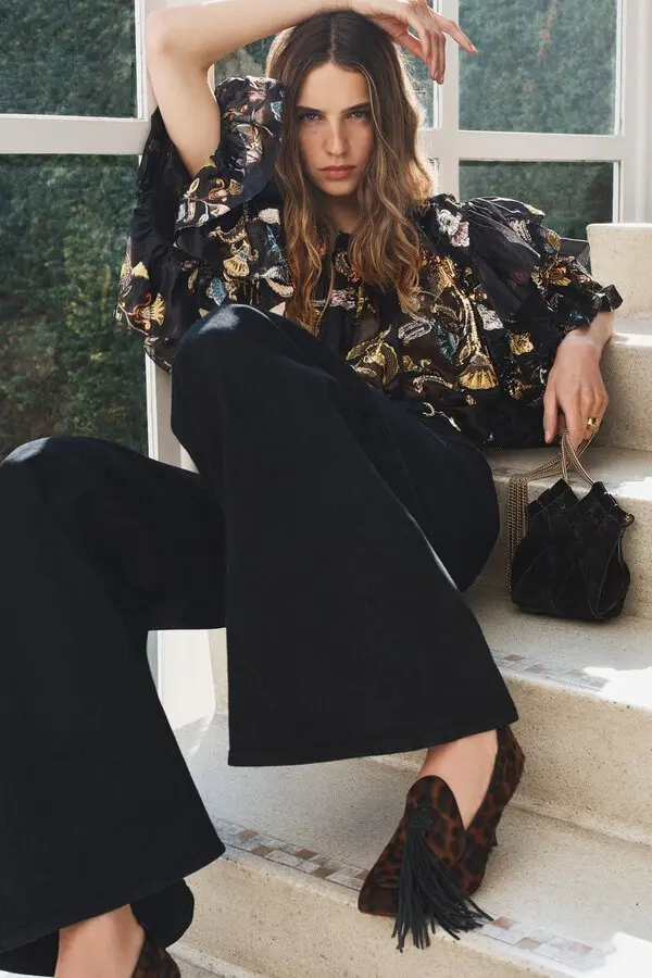 Ulla Johnson Elice Ruffled Silk Blouse