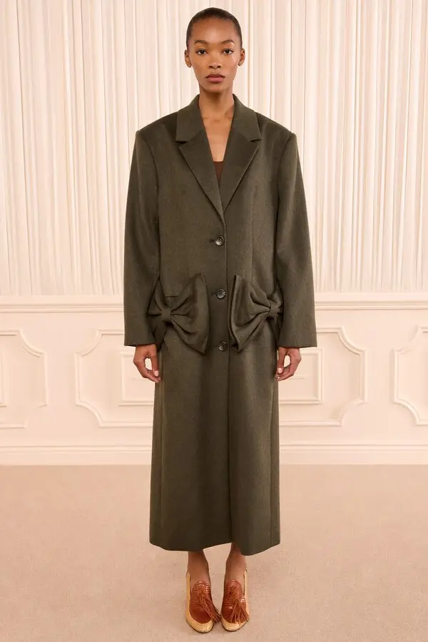 Ulla Johnson Corin Wool Coat With Bows