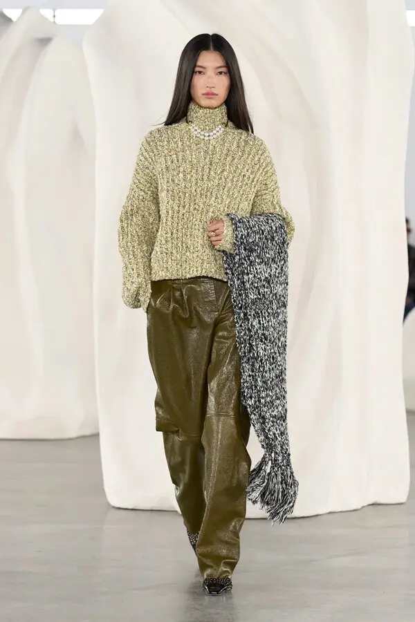 Ulla Johnson Keiran Lambskin Leather Pants - Lichen