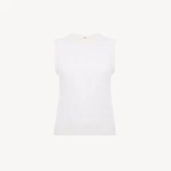 Chloé Sleeveless Wool Knit Sweater