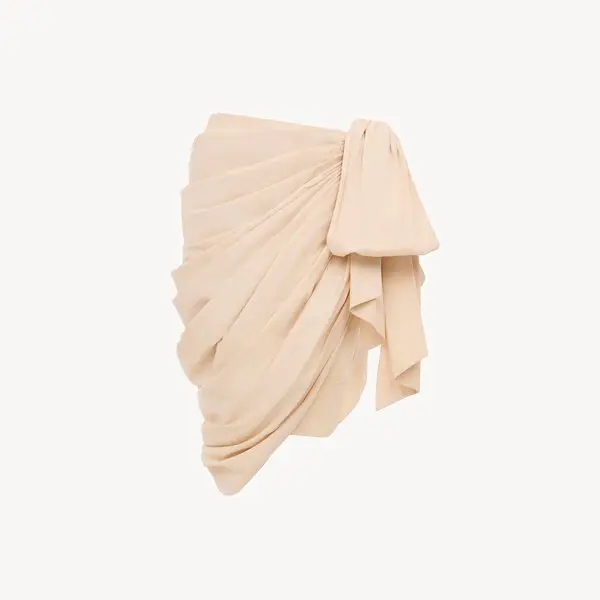 Chloé Knee-length Wrap Skirt - Delicate Beige