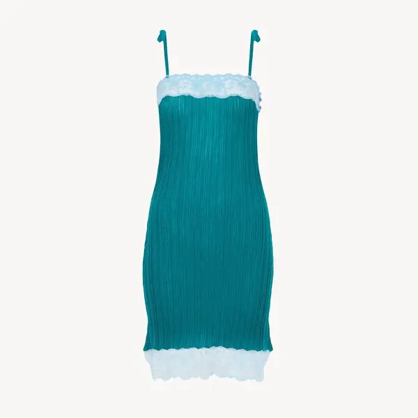 Chloé Sleeveless Fitted Mini Dress - Abyssal Green