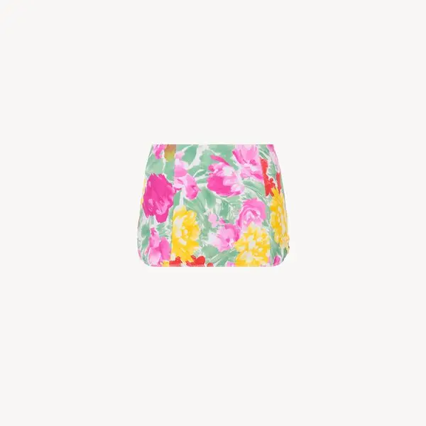 Chloé Garden-print High-waisted Swim Skirt - Multicolor