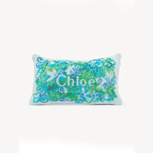 Chloé The Wild Flowers Beach Pillow In Toweling Single - Multicolor Blue