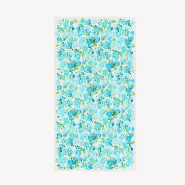 Chloé The Wild Flowers Pareo In Voile Single - White - Blue