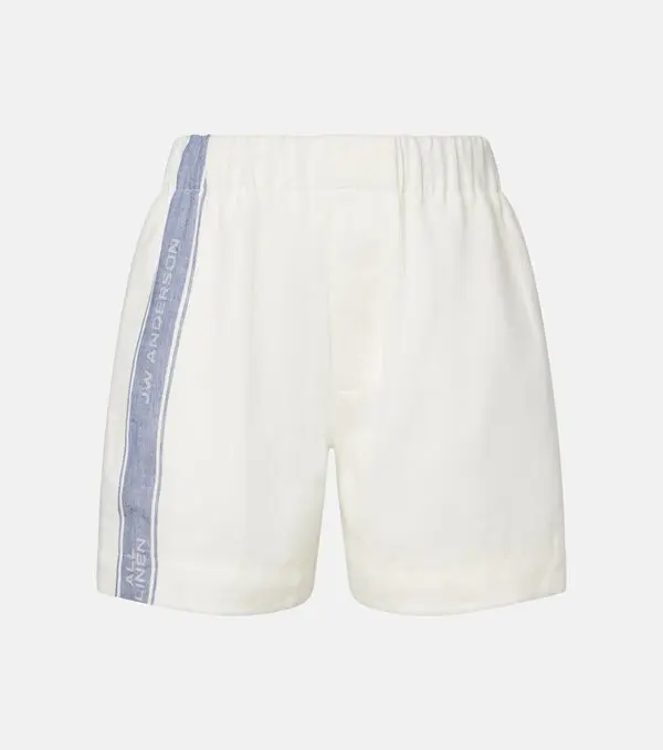 JW Anderson Linen Shorts - White