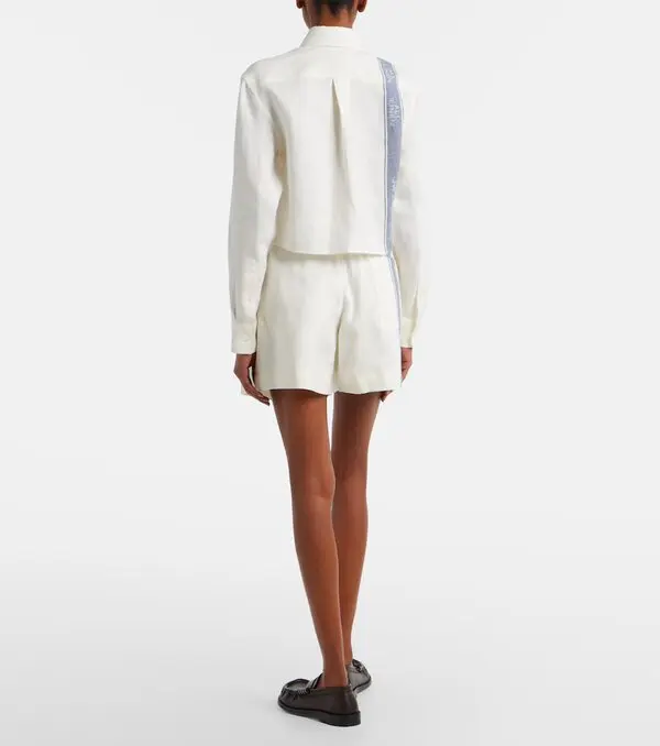 JW Anderson Linen Shorts - White