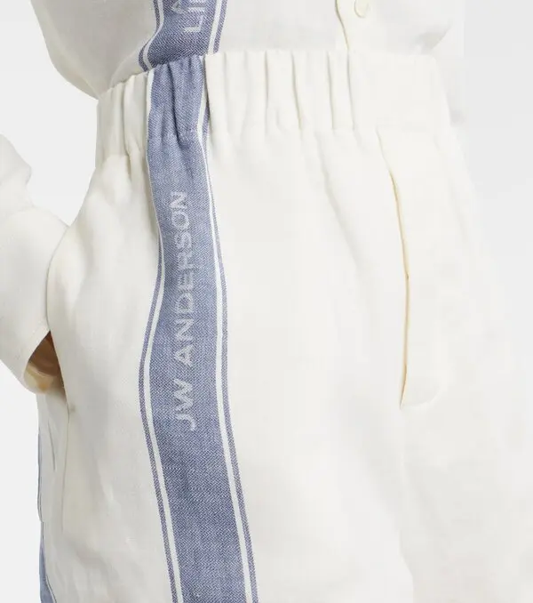 JW Anderson Linen Shorts - White