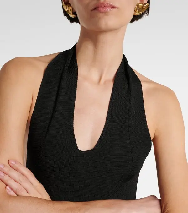 Khaite Halterneck Bodysuit - Black