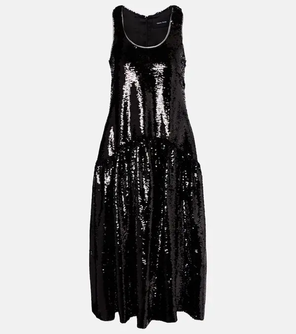 Simone Rocha Sequined Cocktail Dress - Black