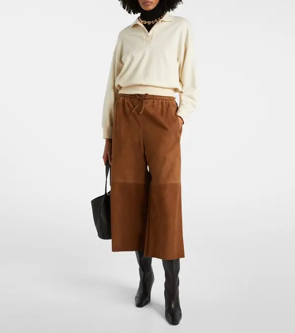 YVES SALOMON Suede Culottes