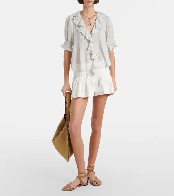 DÔEN Embroidered Cotton Shirt