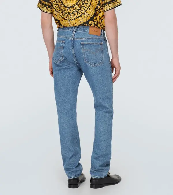 Versace Straight Leg Jeans - Blue