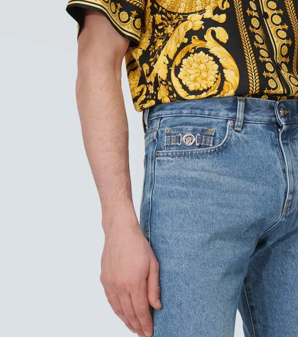 Versace Straight Leg Jeans - Blue