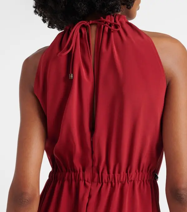 Max Mara Alamaro Halterneck Jumpsuit - Red