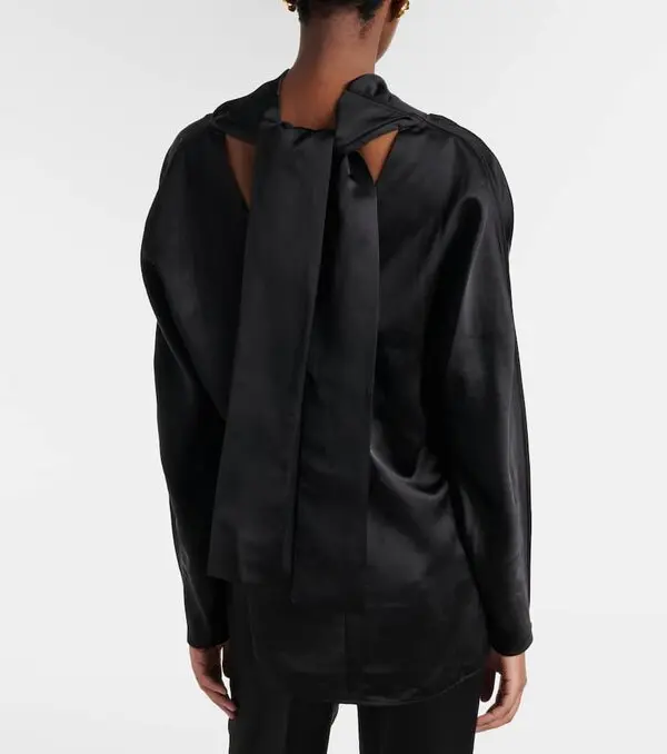 TOTEME Draped Satin Blouse