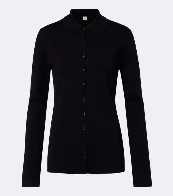 TOTEME Knitted Cardigan - Black