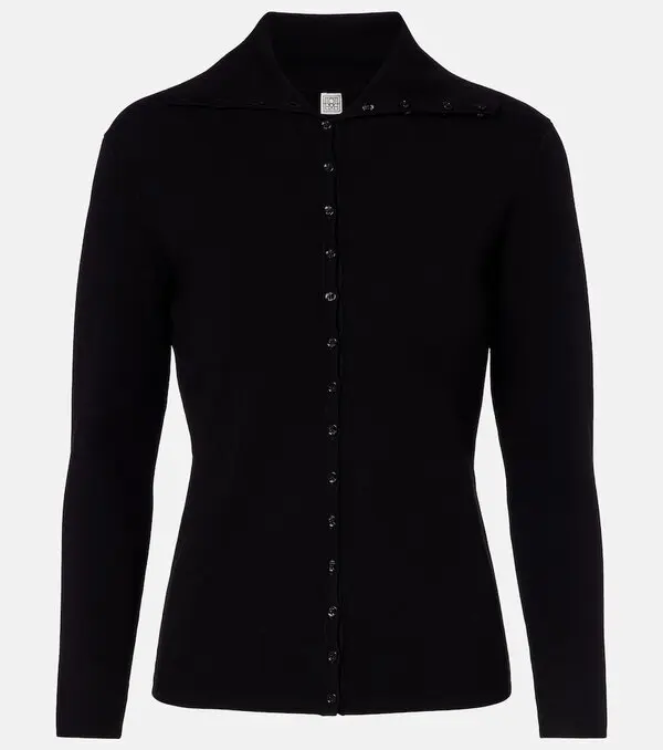 TOTEME Knitted Cardigan - Black