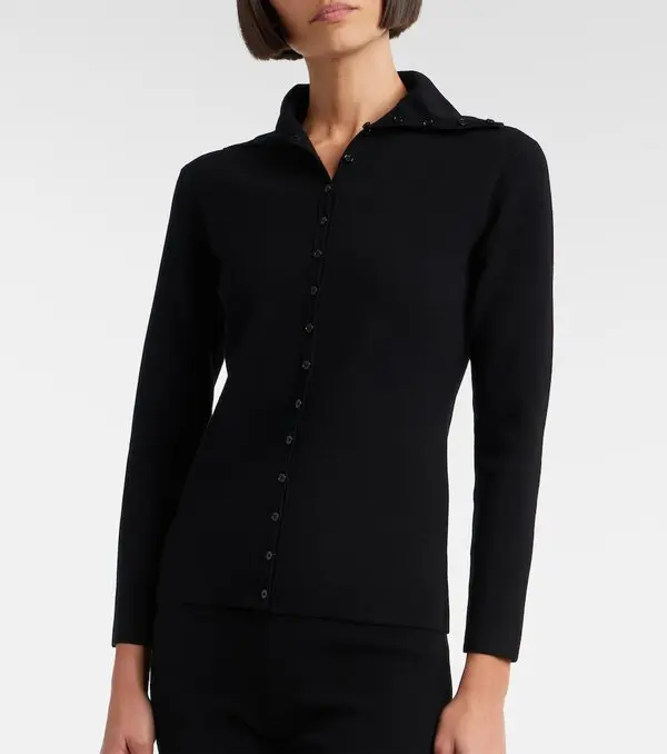 TOTEME Knitted Cardigan - Black
