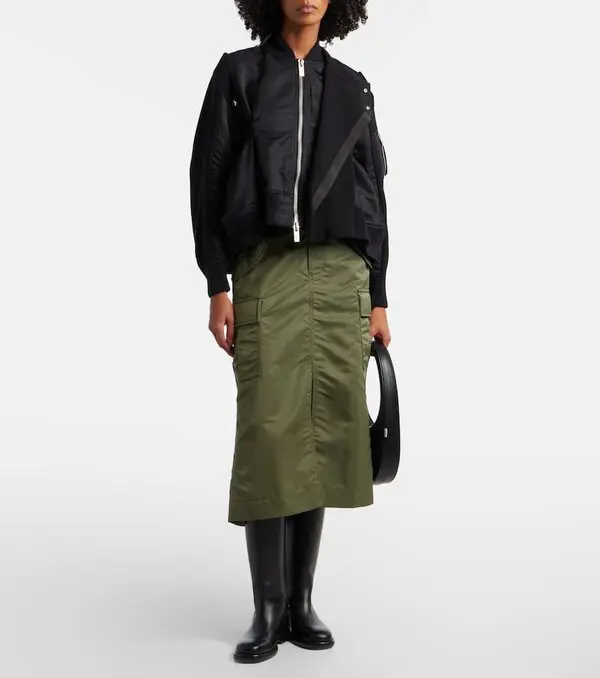 Sacai Paneled Blouson Jacket